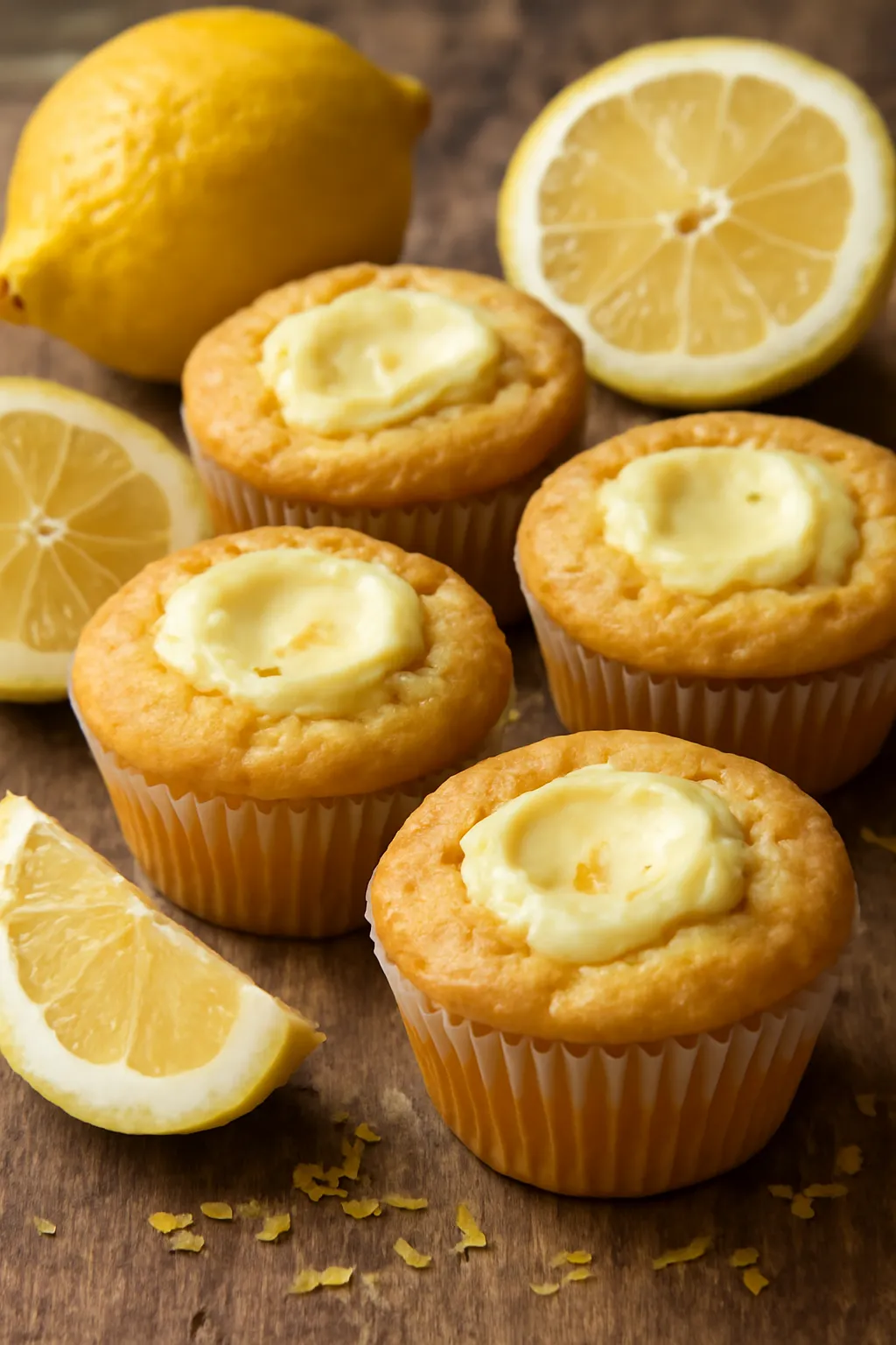 Zesty Lemon Cream Cheese Muffins — Soft, Tangy & Easy Recipe